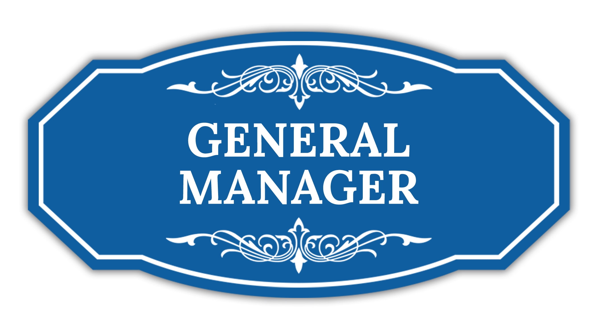 Signs ByLITA Victorian General Manager Graphic Sign (Blue) - Large ...