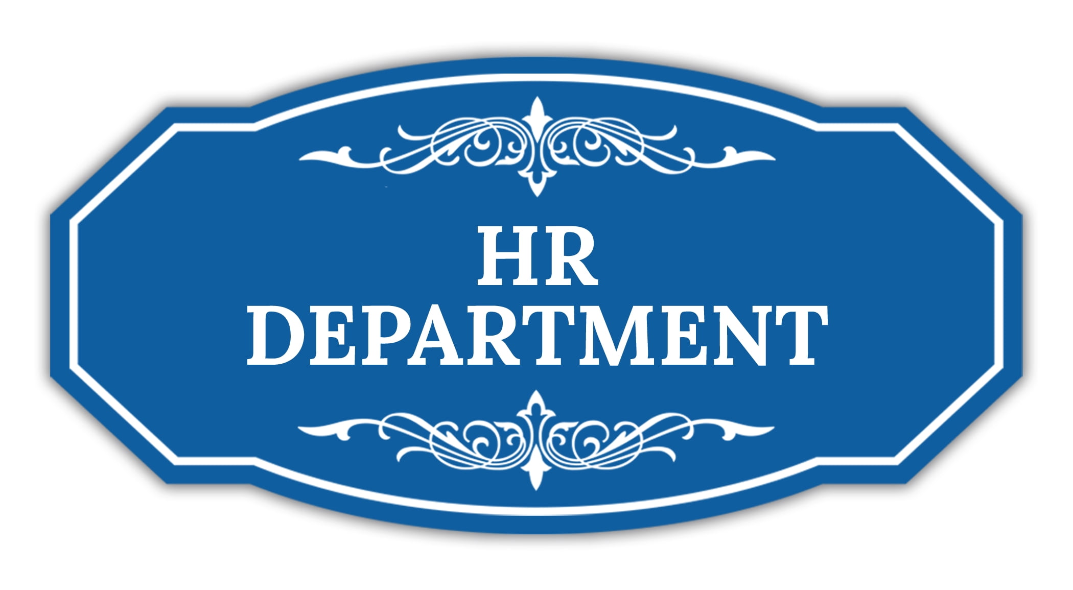 Signs ByLITA Victorian HR Department Graphic Sign (Blue) - Small ...