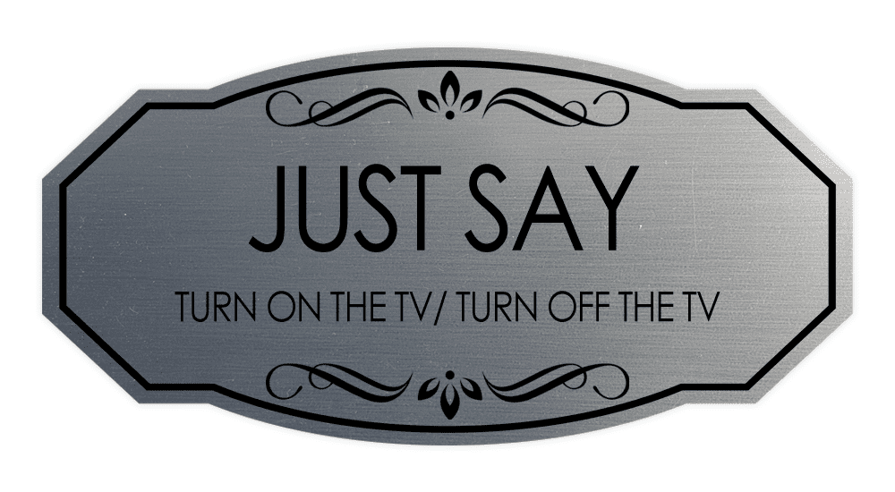Signs ByLITA Victorian Just Say Turn On The TV / Turn Off The TV Airbnb ...