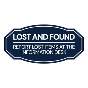 Basic Lost And Found Sign (Blue) - Small - Walmart.com