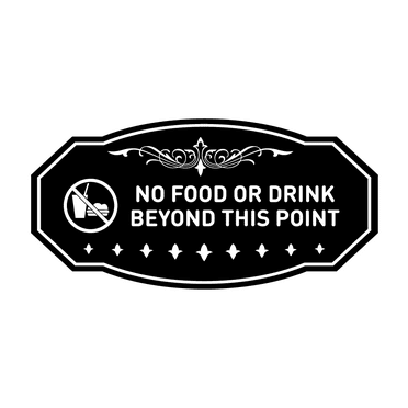 Signs ByLITA Classic Framed, Keep fridge door closed Sign (Ivory/Dark ...