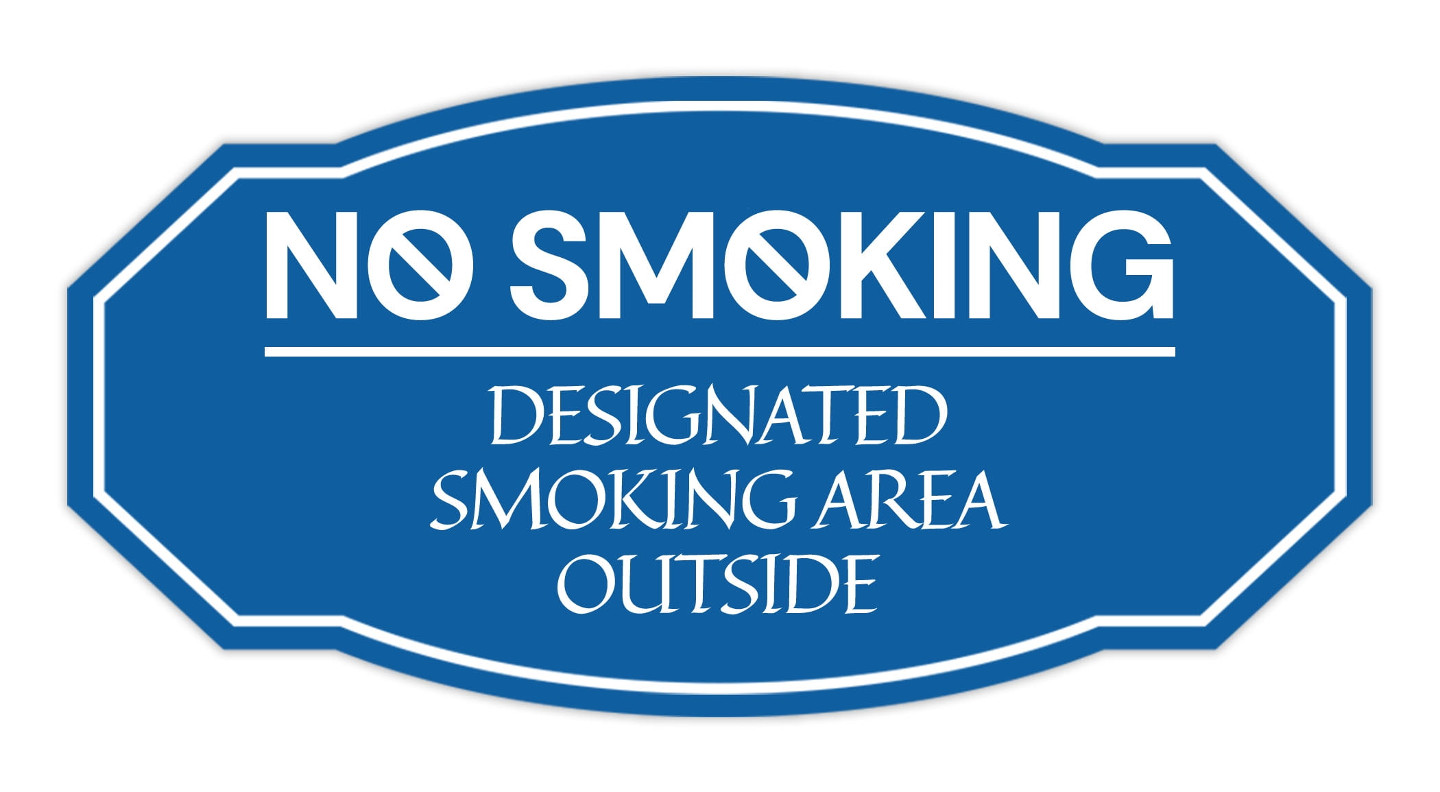 Signs ByLITA Victorian No Smoking Designated Smoking Area Outside ABS ...
