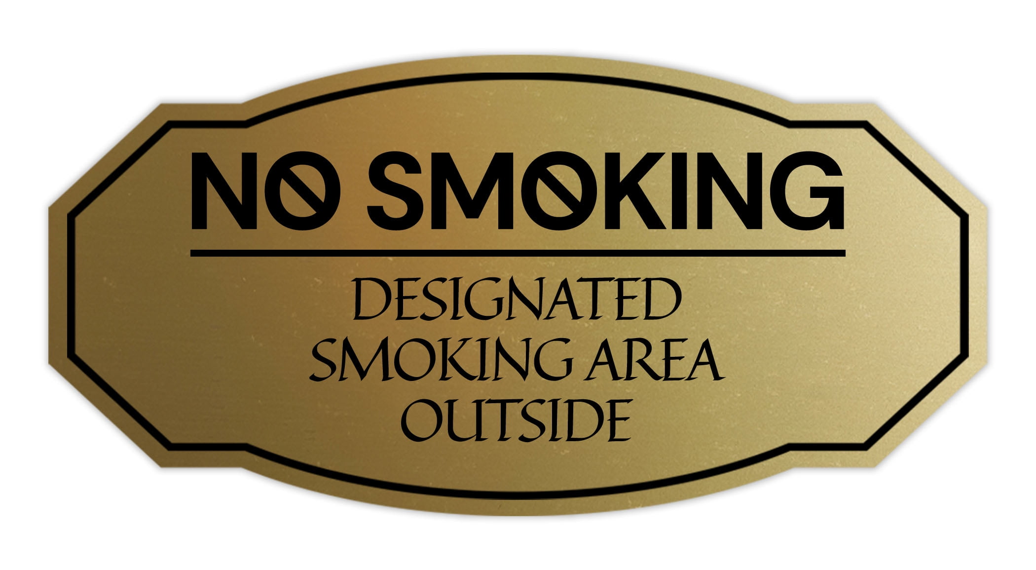 Signs ByLITA Victorian No Smoking Designated Smoking Area Outside ABS ...