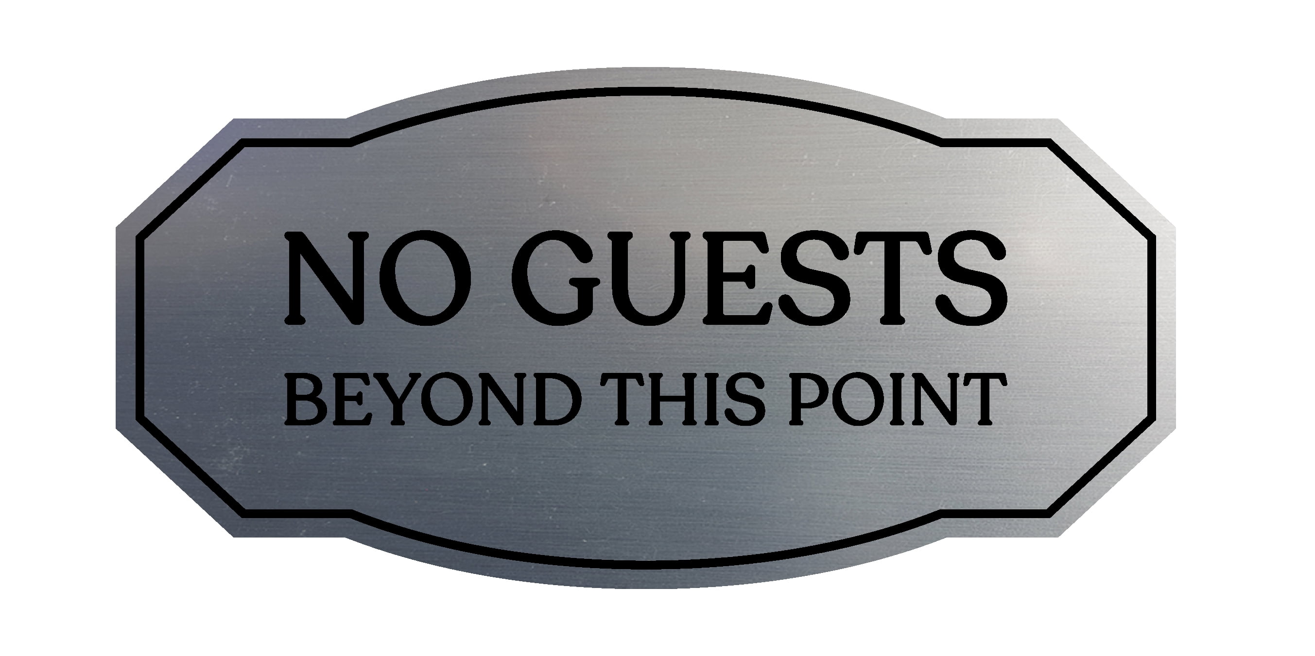 Signs ByLITA Victorian No guests Beyond This Point Business Sign ...