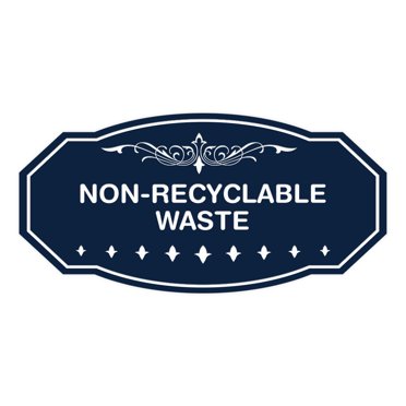 Signs ByLITA Square Trash Basura Sign - Easy Installation | Durable ...