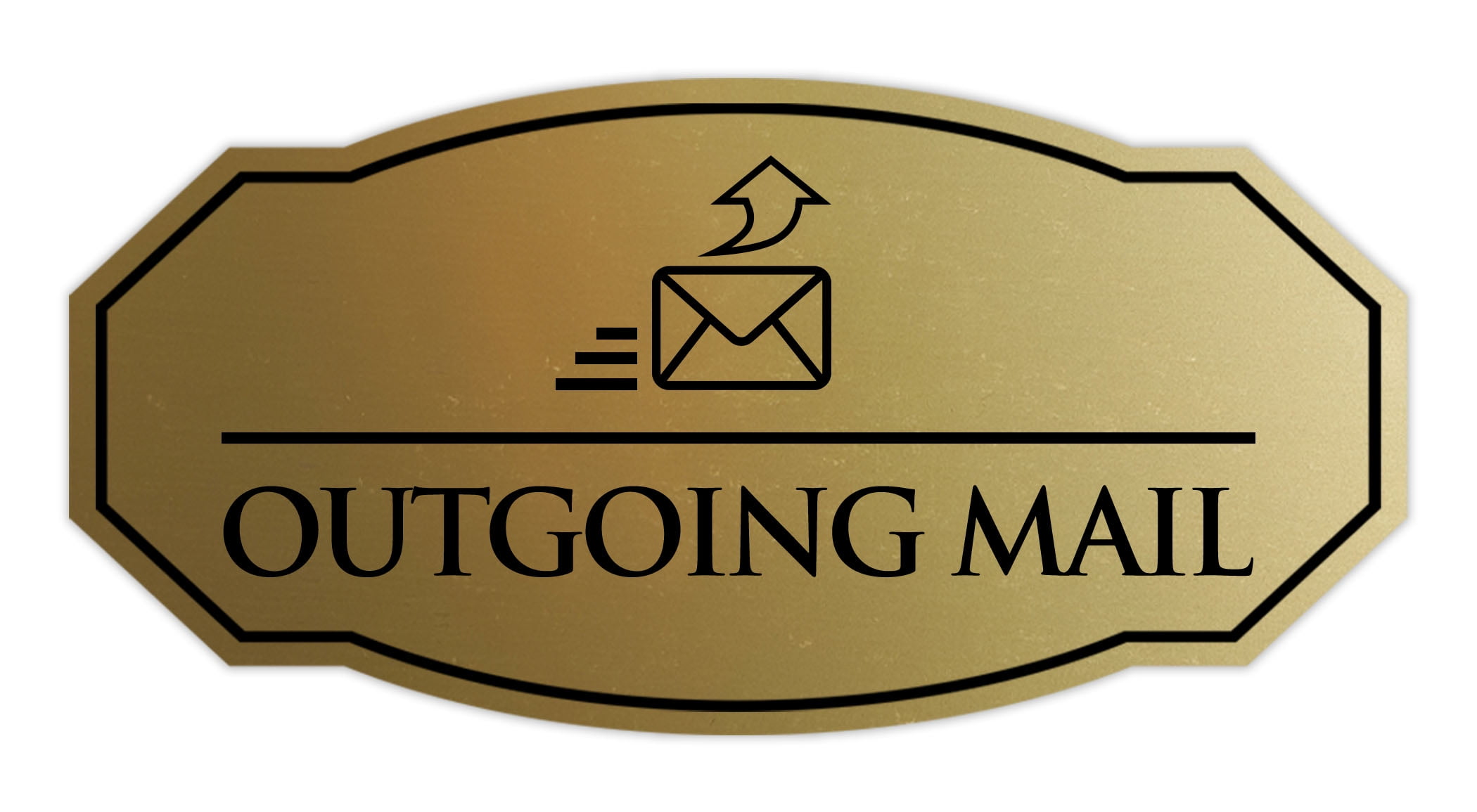 Signs ByLITA Victorian Outgoing Mail Durable ABS Plastic | Laser ...