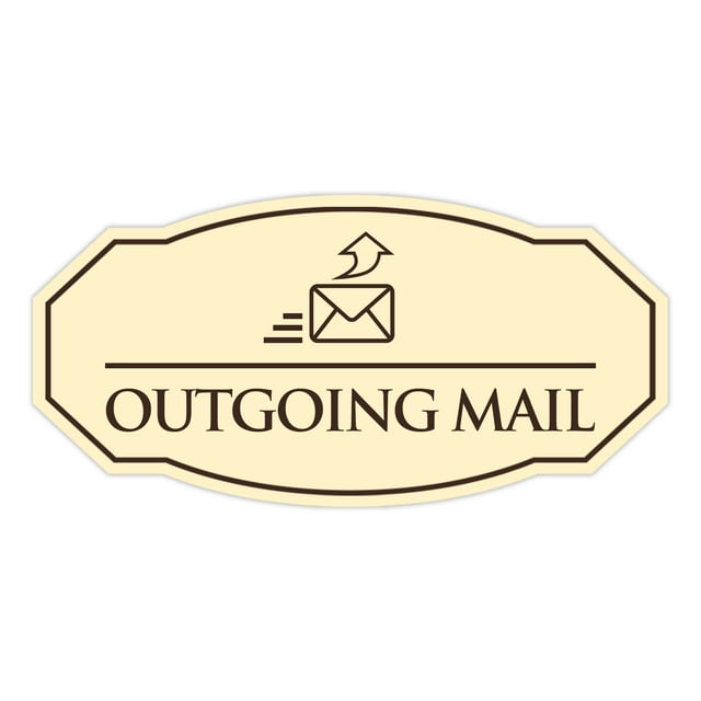 Signs ByLITA Victorian Outgoing Mail Durable ABS Plastic | Laser ...