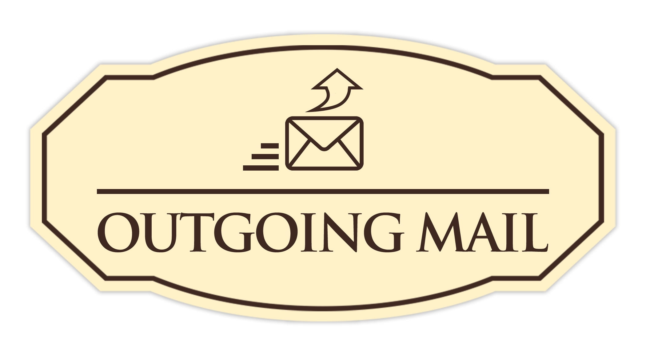 Signs ByLITA Victorian Outgoing Mail Durable ABS Plastic | Laser ...