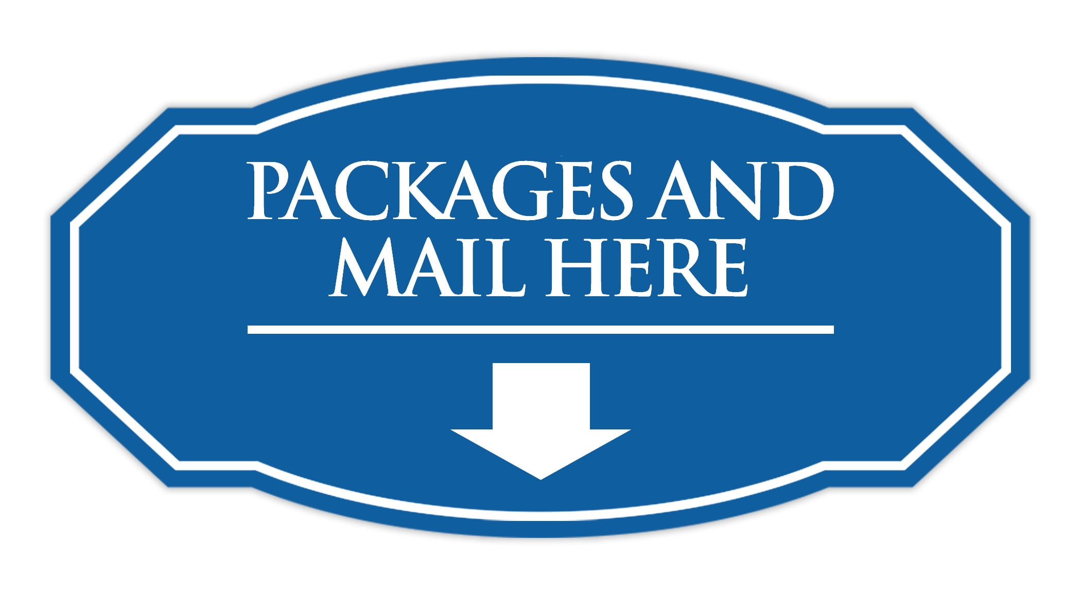 Signs ByLITA Victorian Packages and Mail here Durable ABS Plastic ...