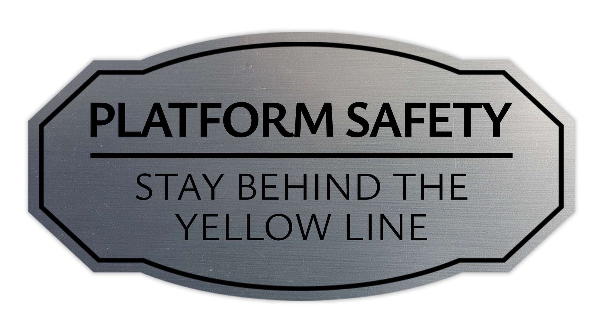 Signs ByLITA Victorian Platform Safety Stay Behind the Yellow Line ABS ...