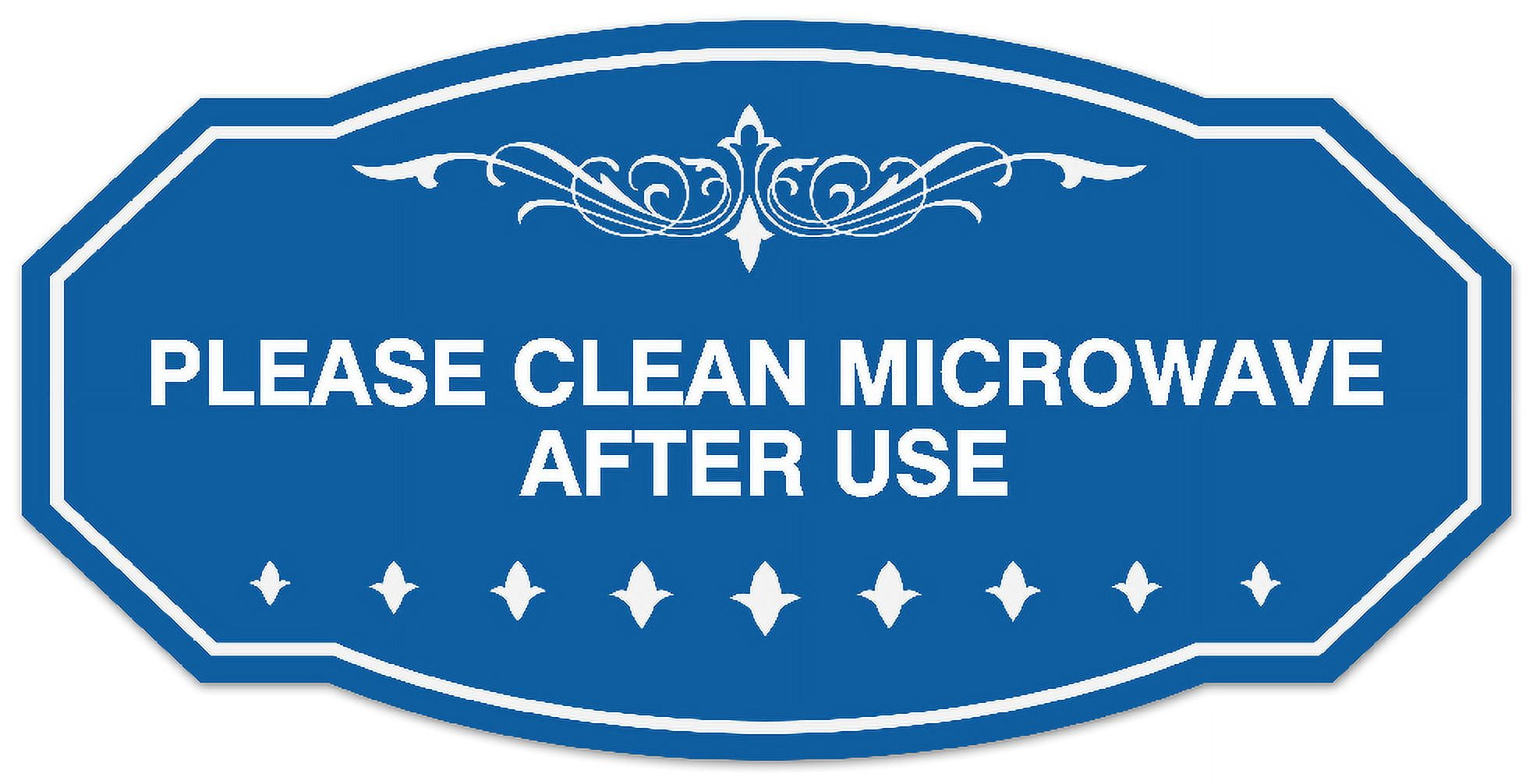 Signs ByLITA Victorian Please Clean Microwave After Use Sign - Laser ...