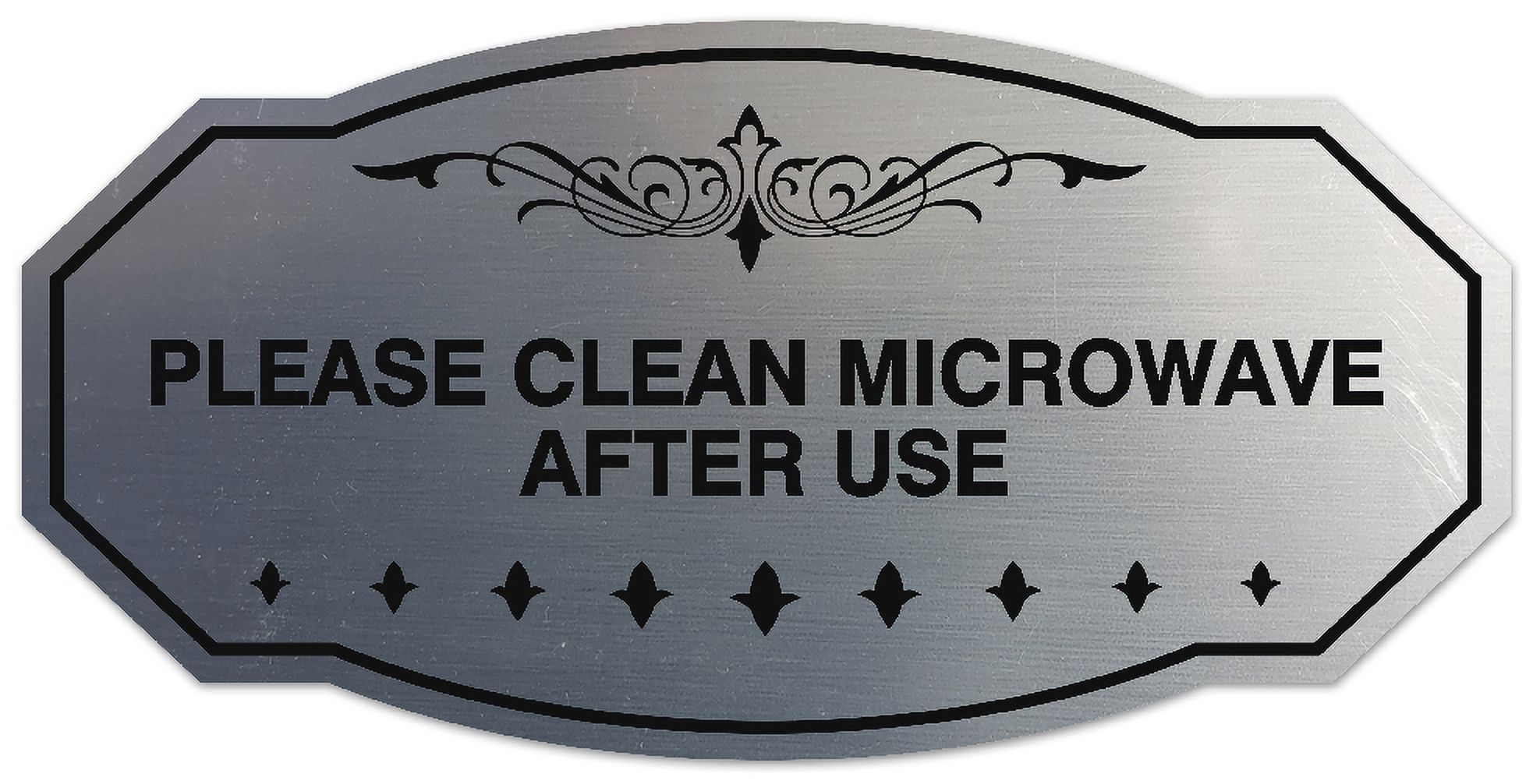 Signs ByLITA Victorian Please Clean Microwave After Use Sign - Laser ...