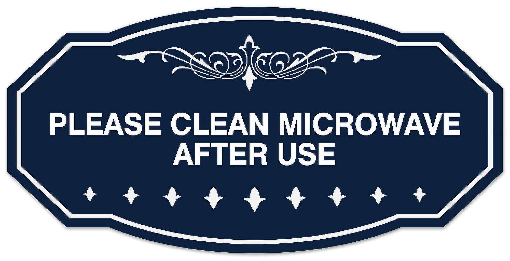Signs ByLITA Victorian Please Clean Microwave After Use Sign - Laser ...