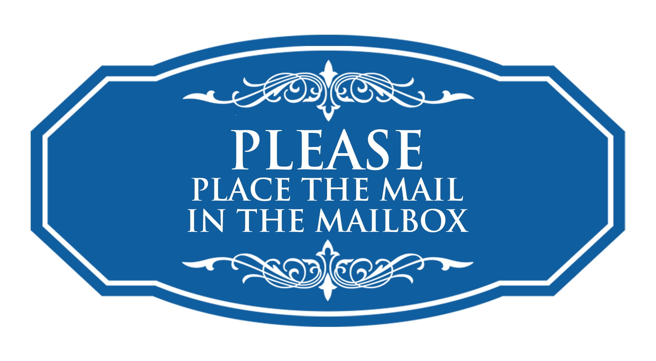 Signs ByLITA Victorian Please Place The Mail in The MailBox Durable ABS ...