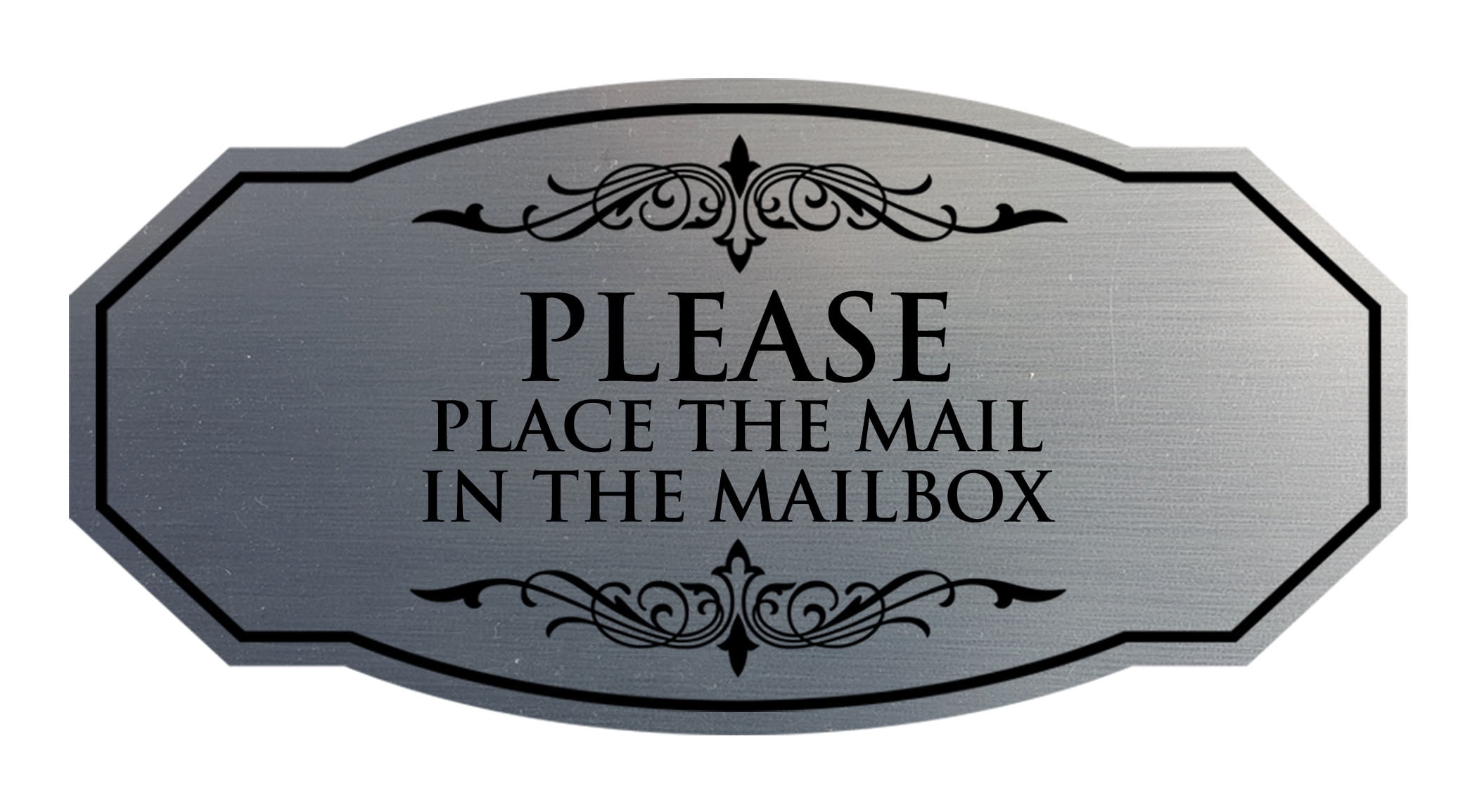 Signs ByLITA Victorian Please Place The Mail in The MailBox Durable ABS ...