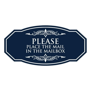 Signs ByLITA Victorian Outgoing Mail Durable ABS Plastic | Laser ...