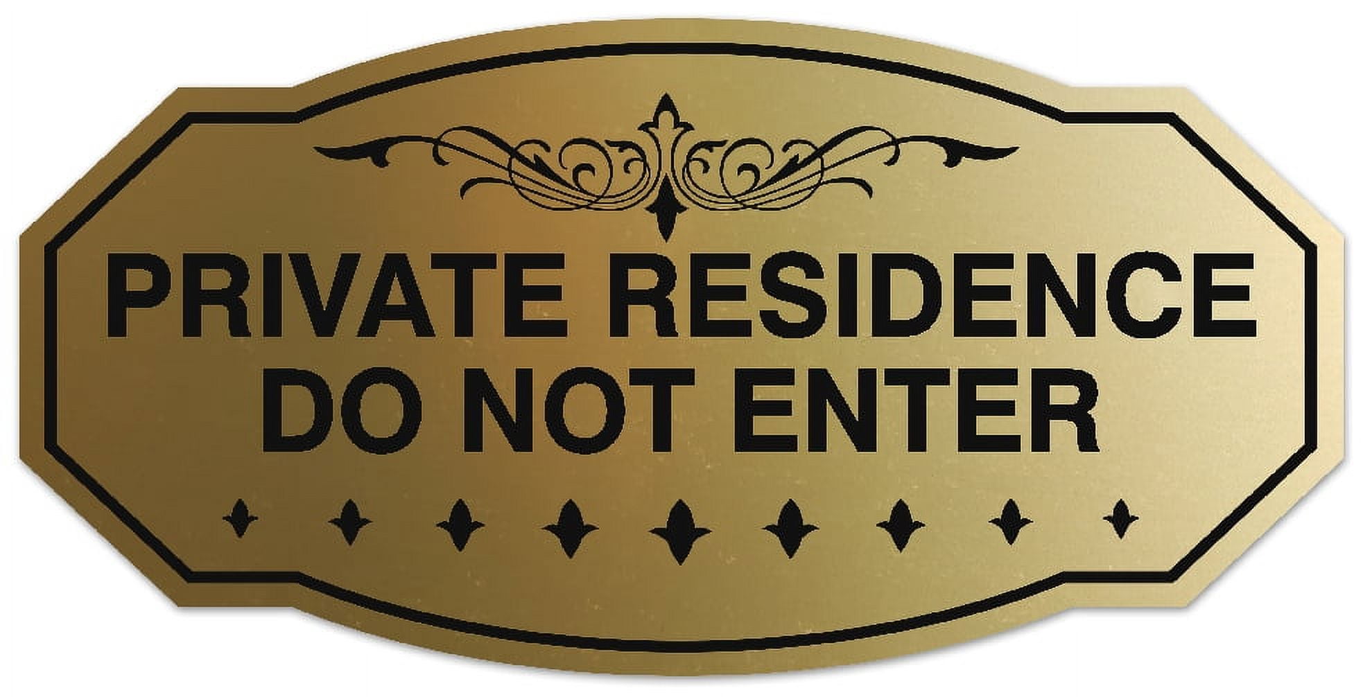 Signs ByLITA Victorian Private Residence Do Not Enter Sign - Laser ...