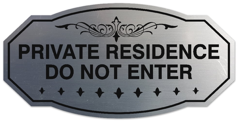 Signs ByLITA Victorian Private Residence Do Not Enter Sign - Laser ...