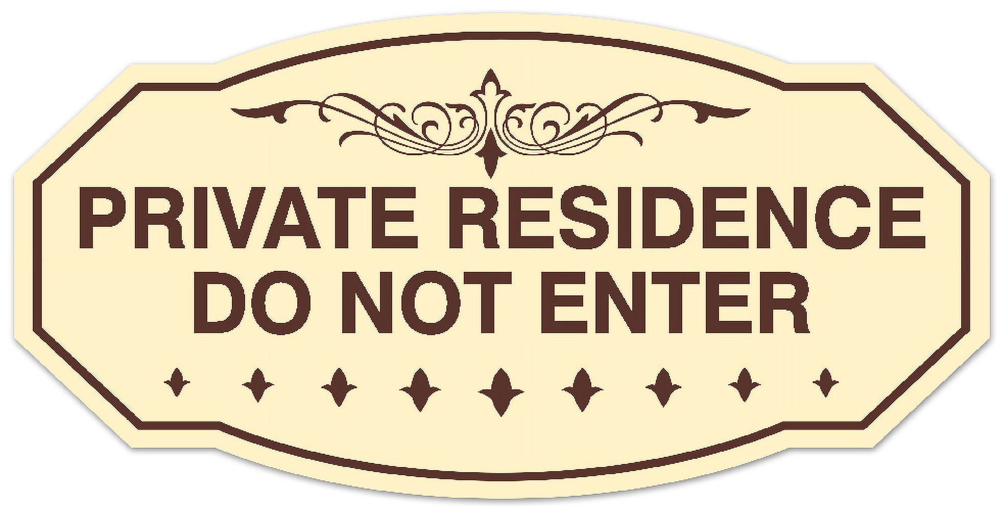 Signs ByLITA Victorian Private Residence Do Not Enter Sign - Laser ...