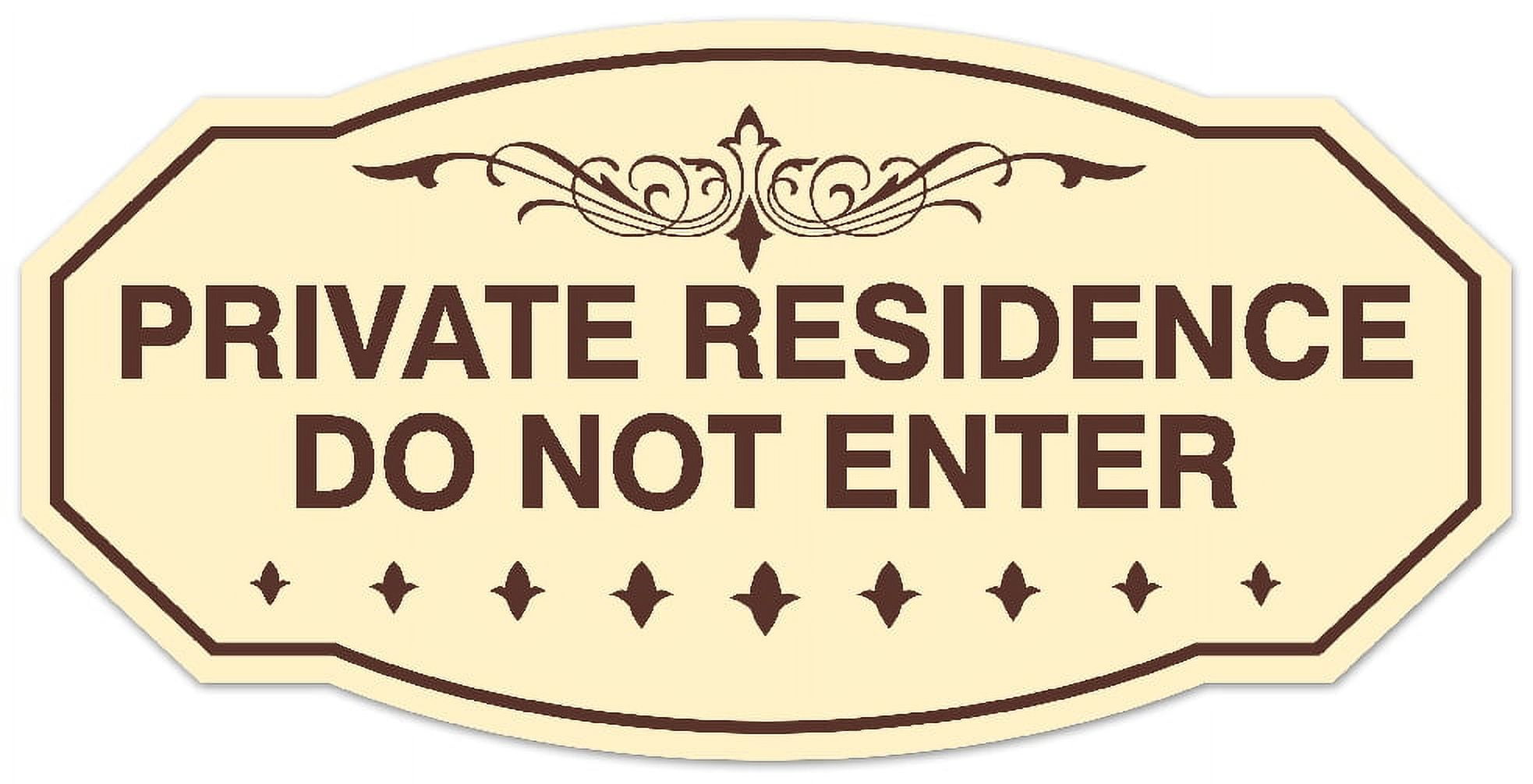 Signs ByLITA Victorian Private Residence Do Not Enter Sign - Laser ...