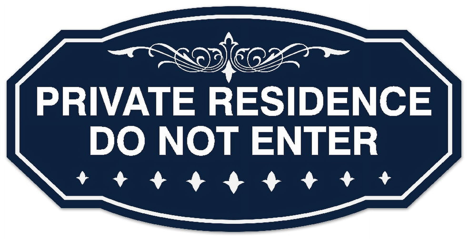 Signs ByLITA Victorian Private Residence Do Not Enter Sign - Laser ...