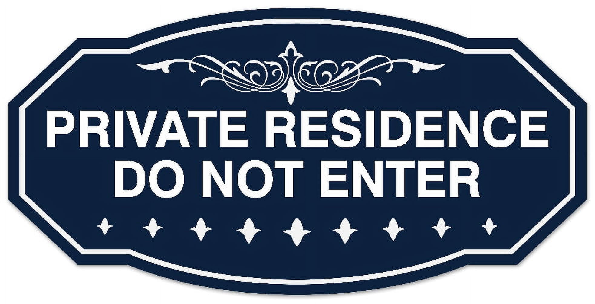 Signs ByLITA Victorian Private Residence Do Not Enter Sign - Laser ...
