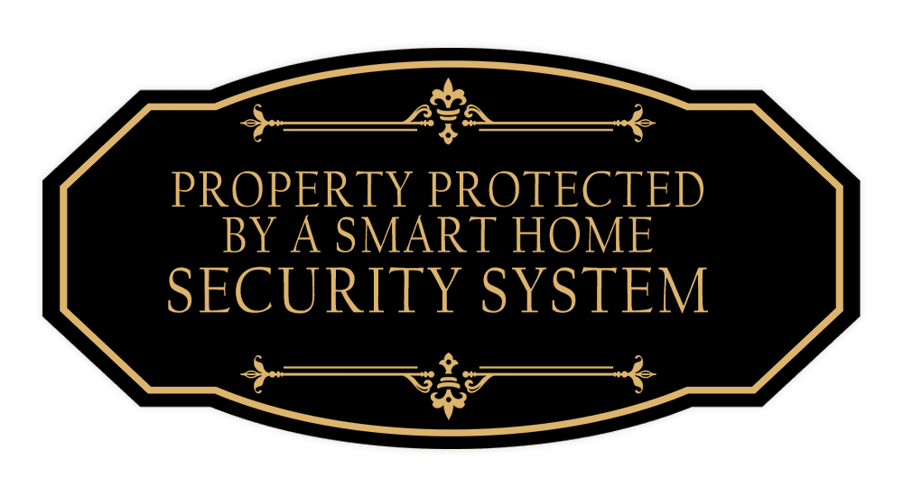 Signs ByLITA Victorian Property Protected By a Smart Home Security ...