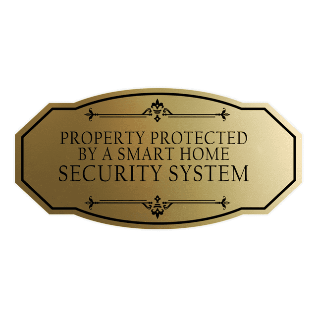Signs ByLITA Victorian Property Protected By a Smart Home Security ...