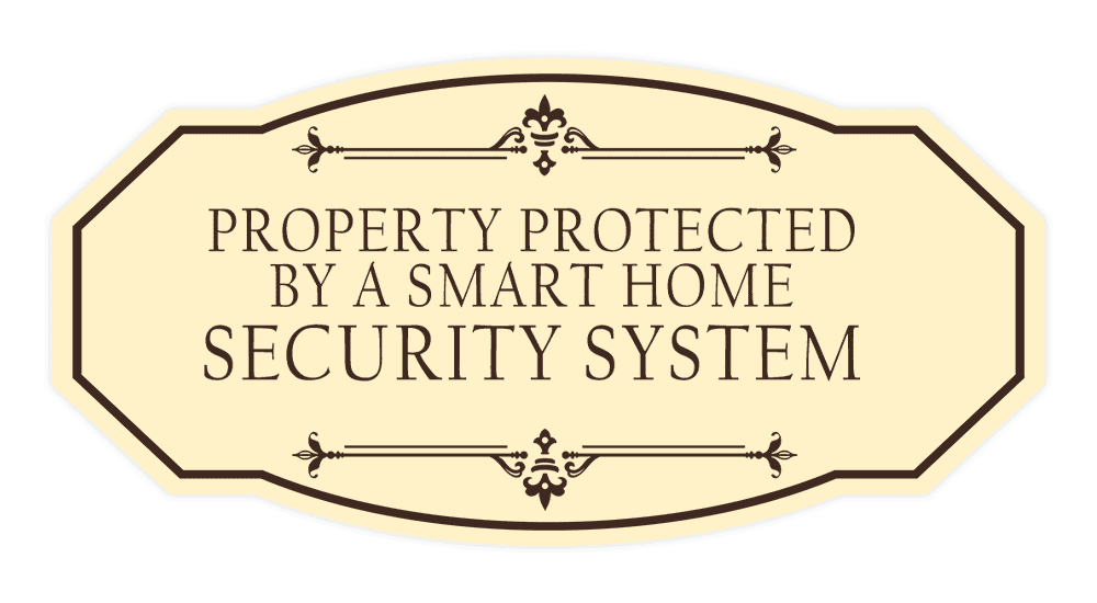 Signs ByLITA Victorian Property Protected By a Smart Home Security ...