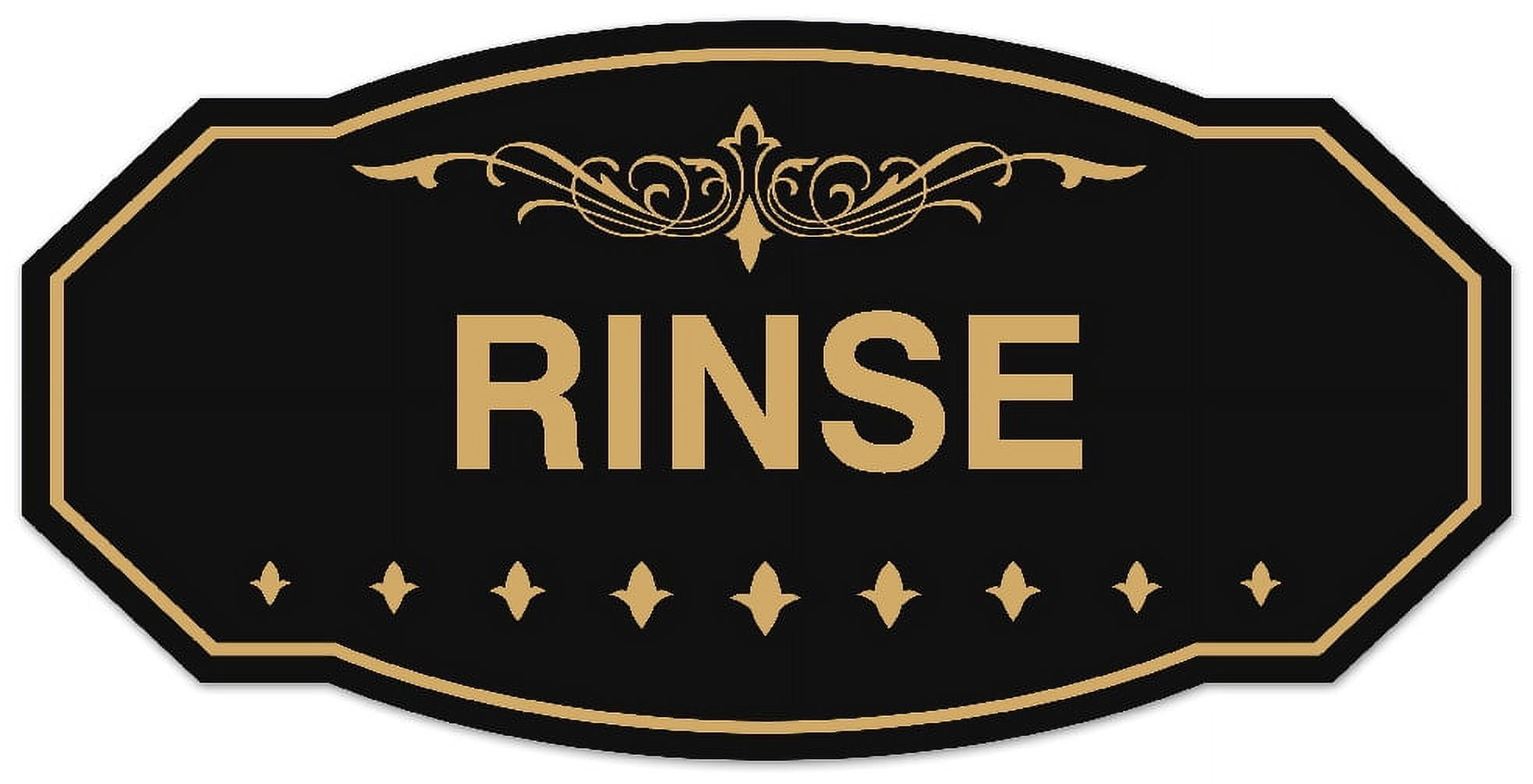 Signs ByLITA Victorian Rinse Sign - Laser-Engraved Lettering | Durable ...