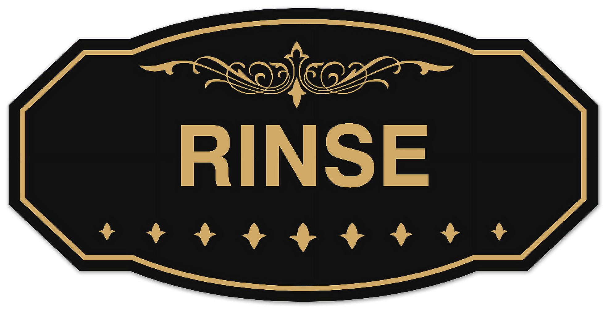 Signs ByLITA Victorian Rinse Sign - Laser-Engraved Lettering | Durable ...