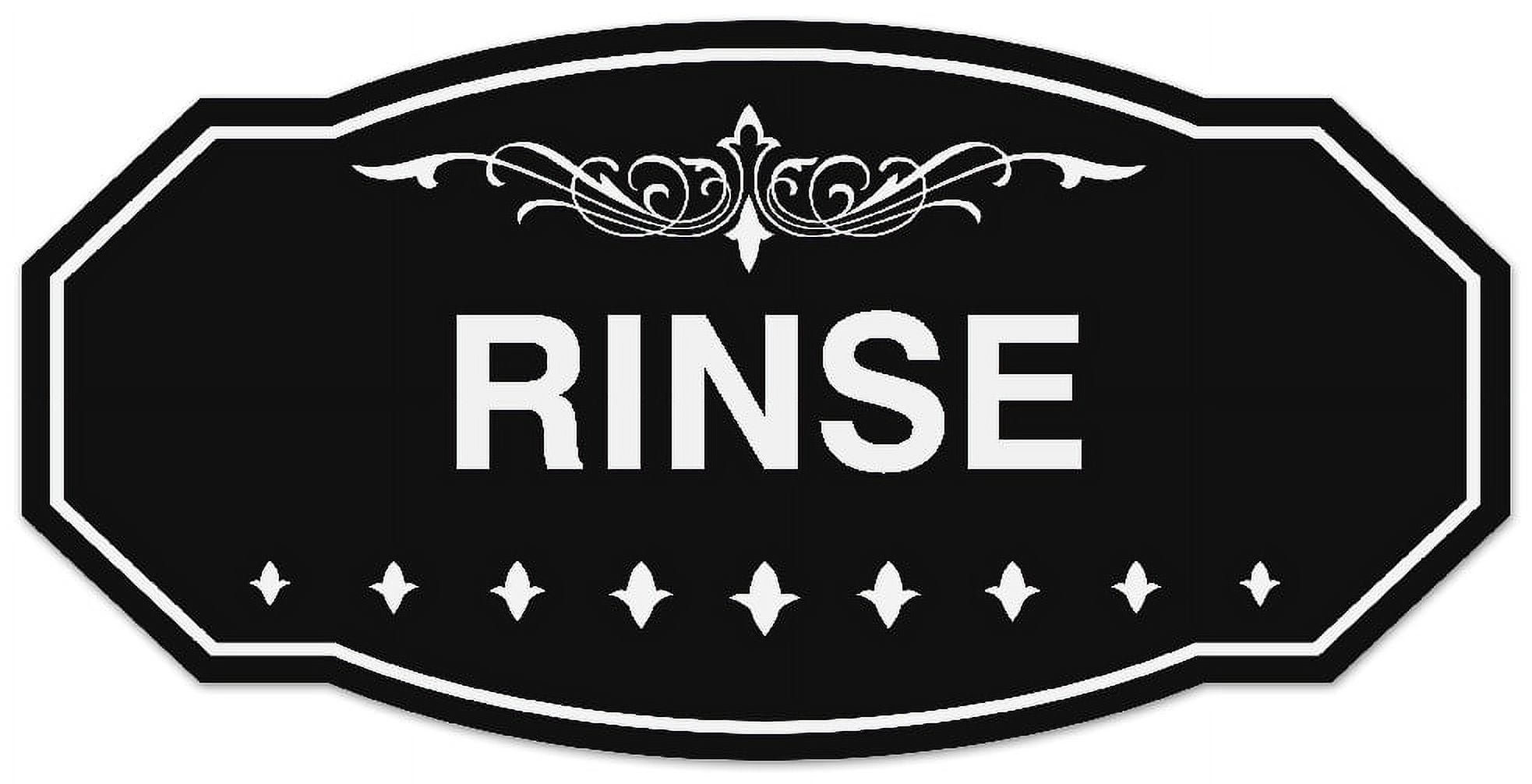 Signs ByLITA Victorian Rinse Sign - Laser-Engraved Lettering | Durable ...