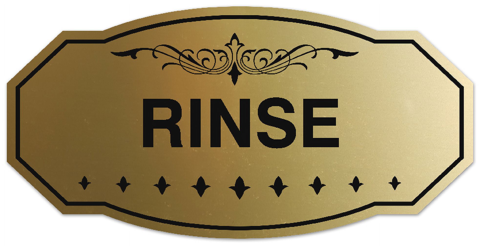 Signs ByLITA Victorian Rinse Sign - Laser-Engraved Lettering | Durable ...