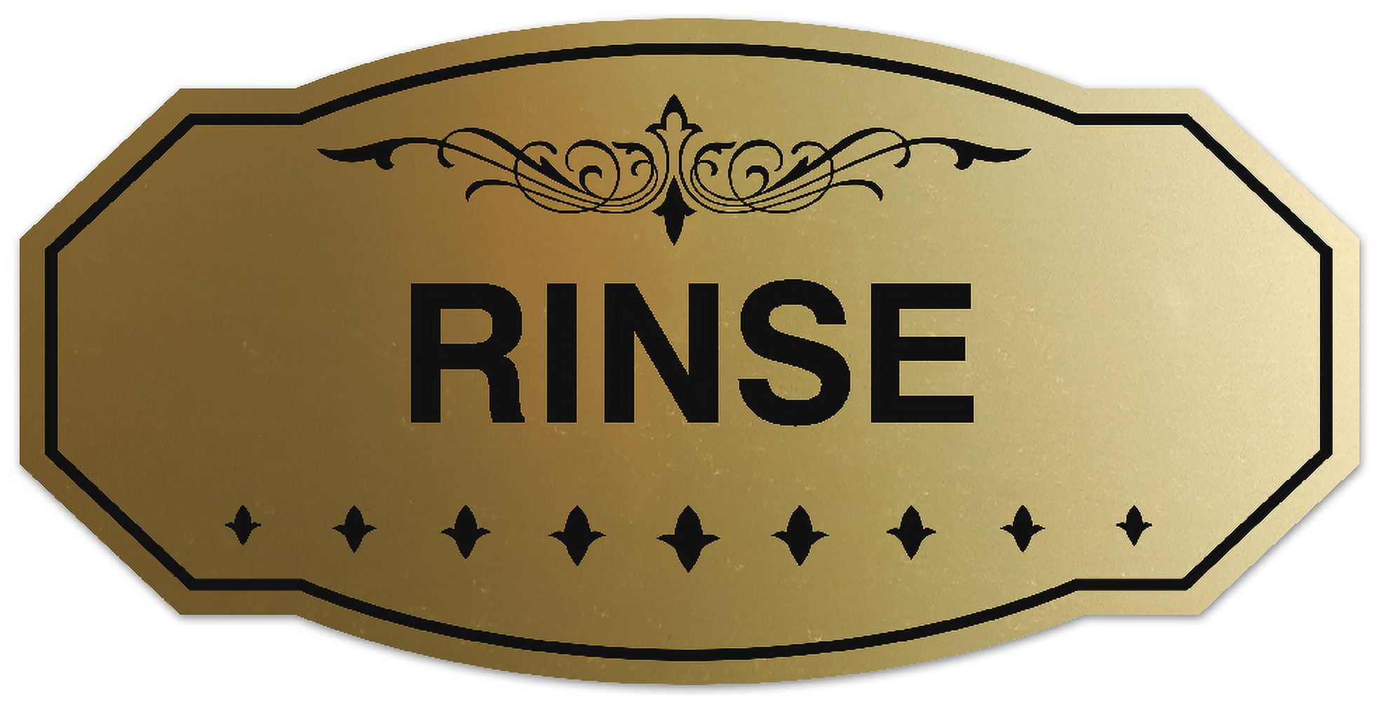 Signs ByLITA Victorian Rinse Sign - Laser-Engraved Lettering | Durable ...