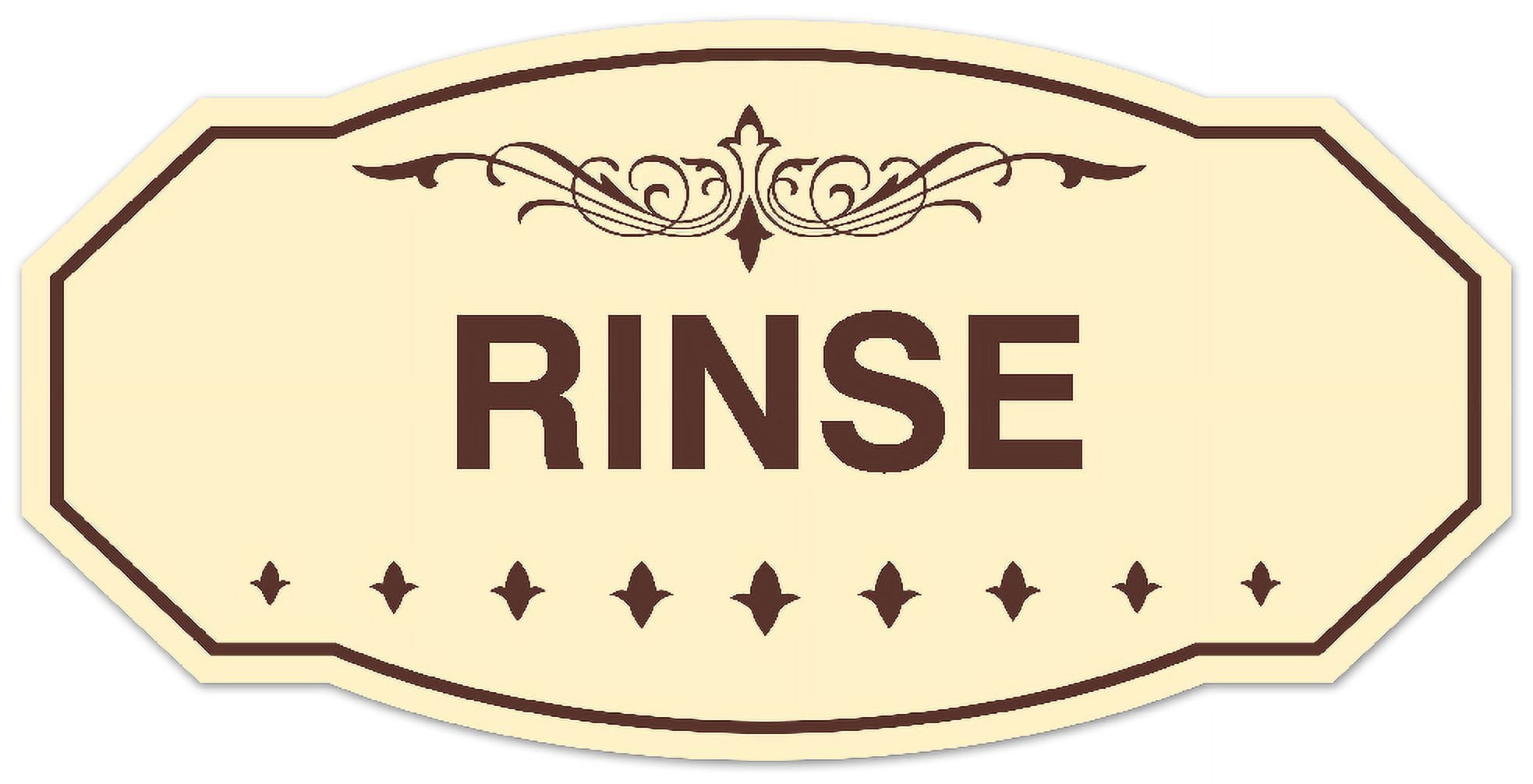 Signs ByLITA Victorian Rinse Sign - Laser-Engraved Lettering | Durable ...