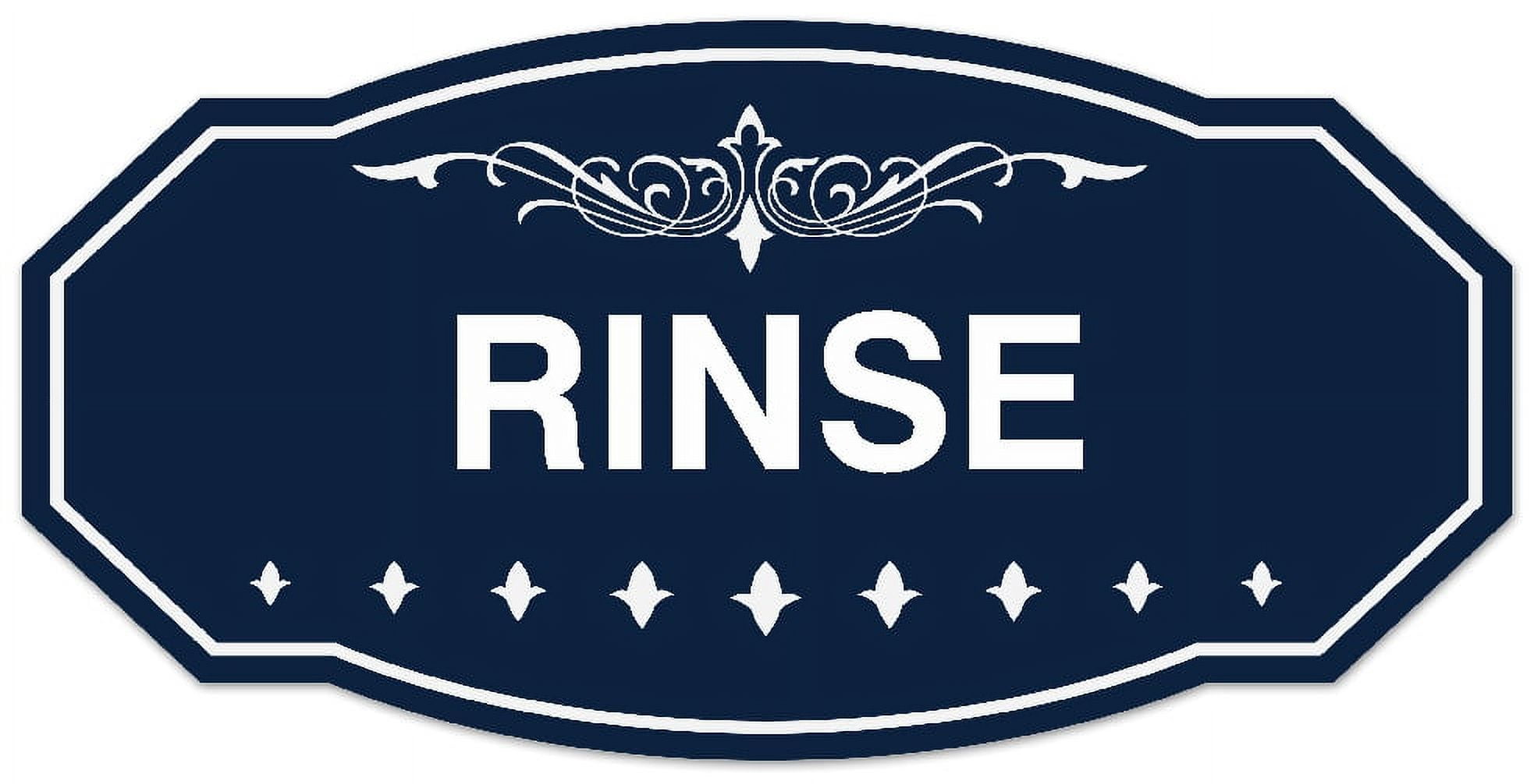Signs ByLITA Victorian Rinse Sign - Laser-Engraved Lettering | Durable ...