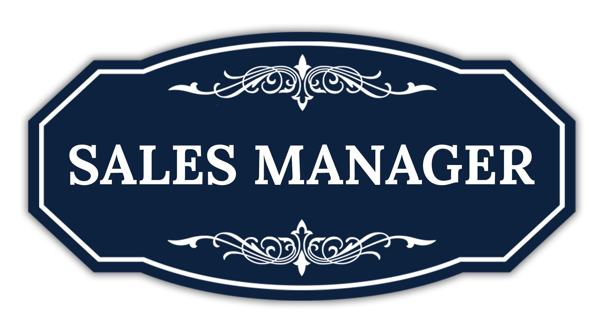 Signs ByLITA Victorian Sales Manager Graphic Sign (Navy Blue / White ...