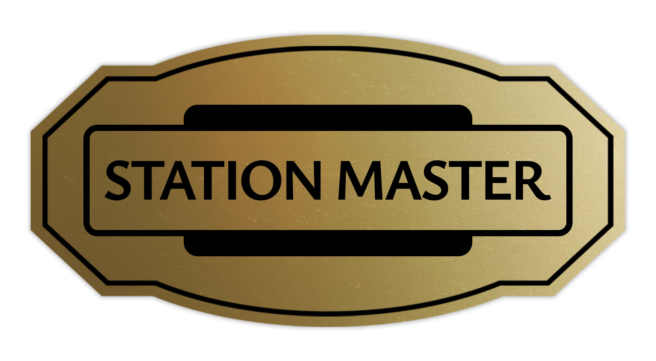Signs ByLITA Victorian Station Master ABS Plastic | Laser Engraved ...
