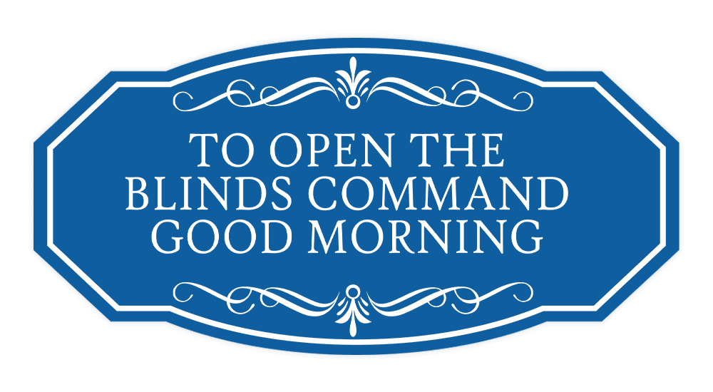 Signs ByLITA Victorian To Open the Blinds Command Good Morning Airbnb ...