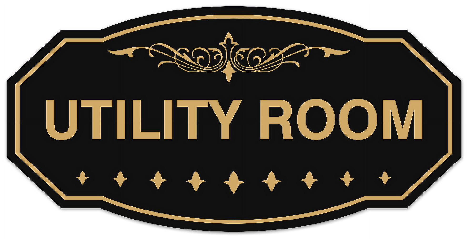 Signs ByLITA Victorian Utility Room Sign - Laser-Engraved Lettering ...