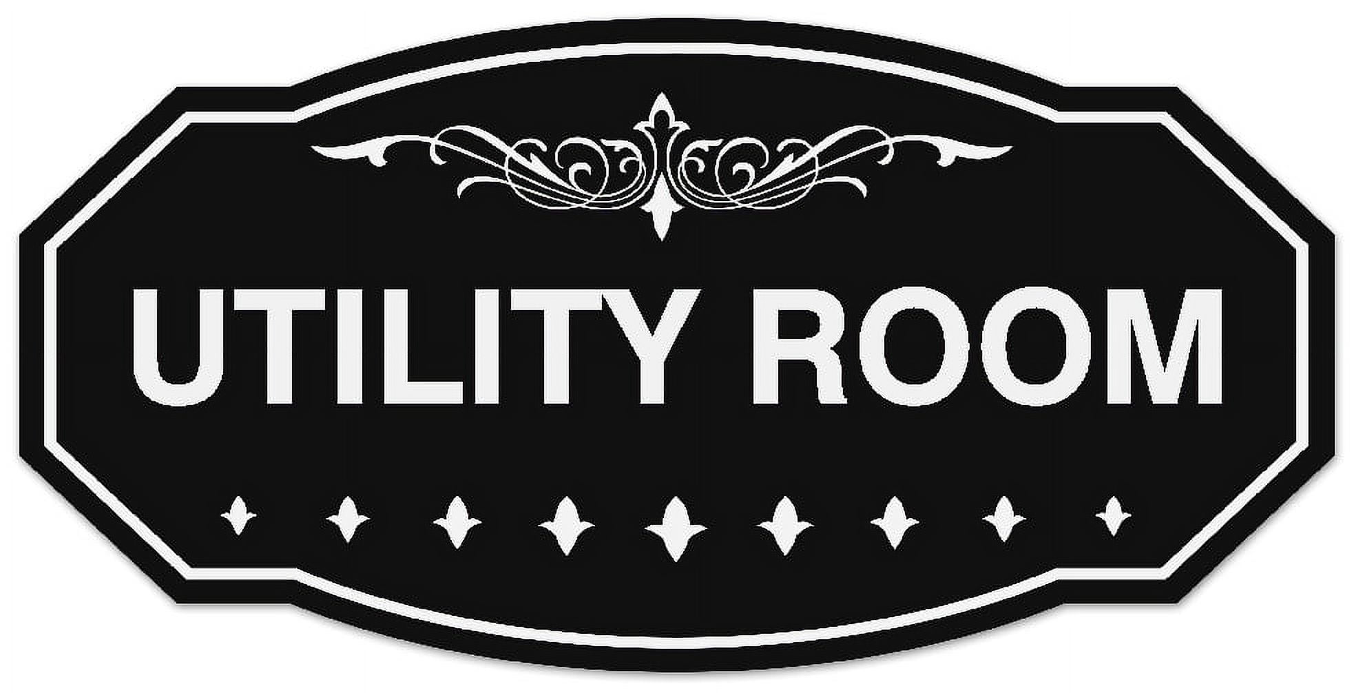 Signs ByLITA Victorian Utility Room Sign - Laser-Engraved Lettering ...