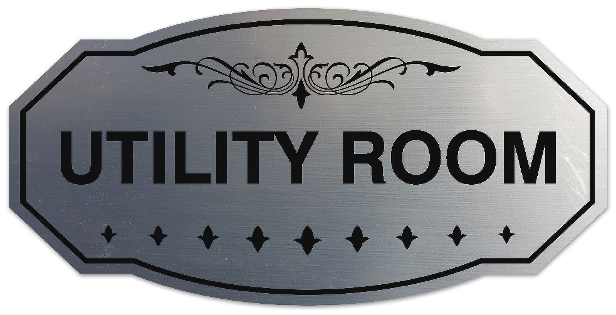 Signs ByLITA Victorian Utility Room Sign - Laser-Engraved Lettering ...