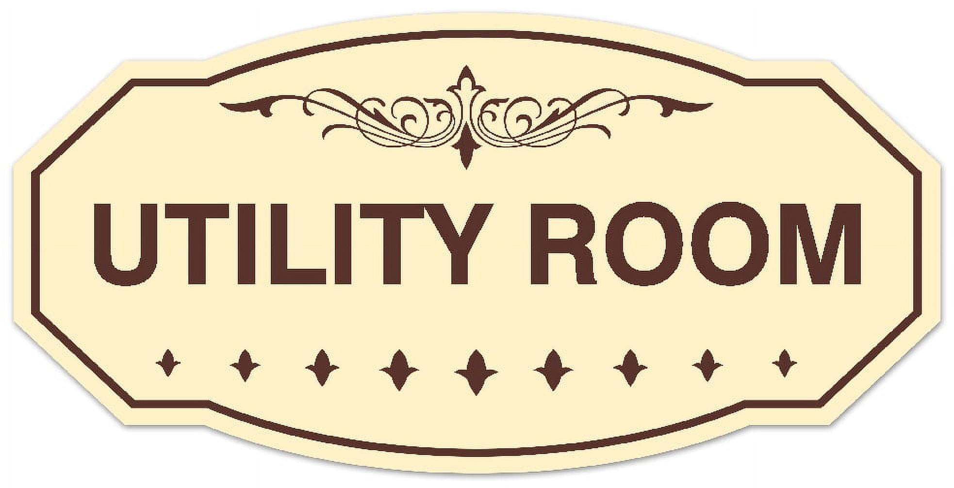 Signs ByLITA Victorian Utility Room Sign - Laser-Engraved Lettering ...