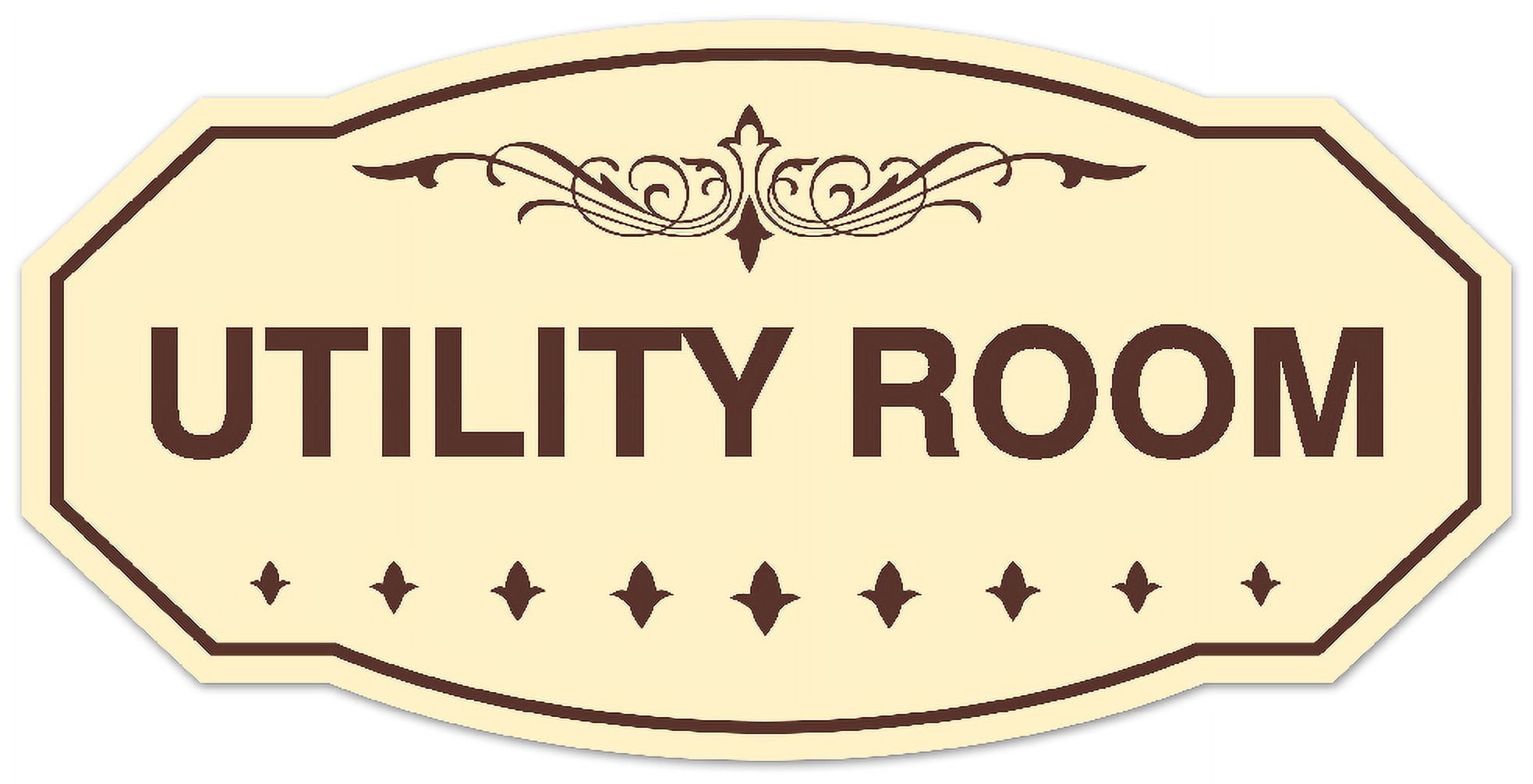 Signs ByLITA Victorian Utility Room Sign - Laser-Engraved Lettering ...