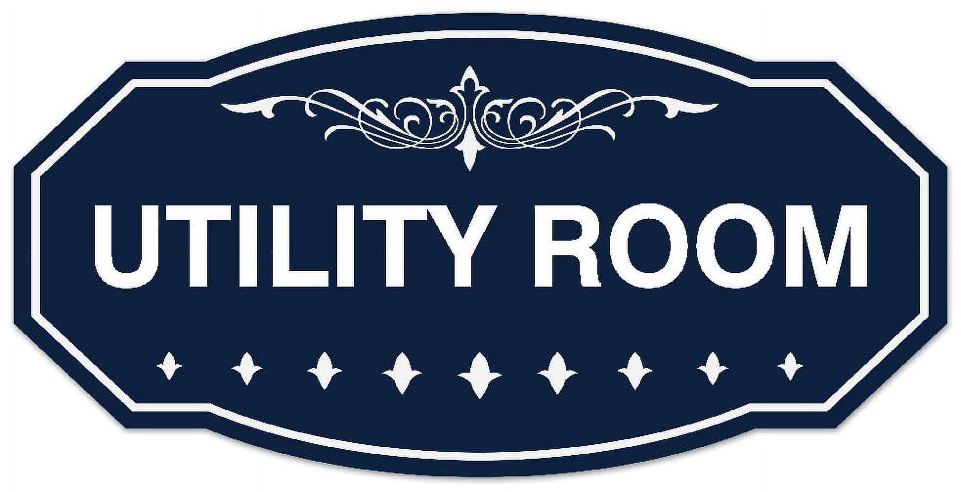 Signs ByLITA Victorian Utility Room Sign - Laser-Engraved Lettering ...