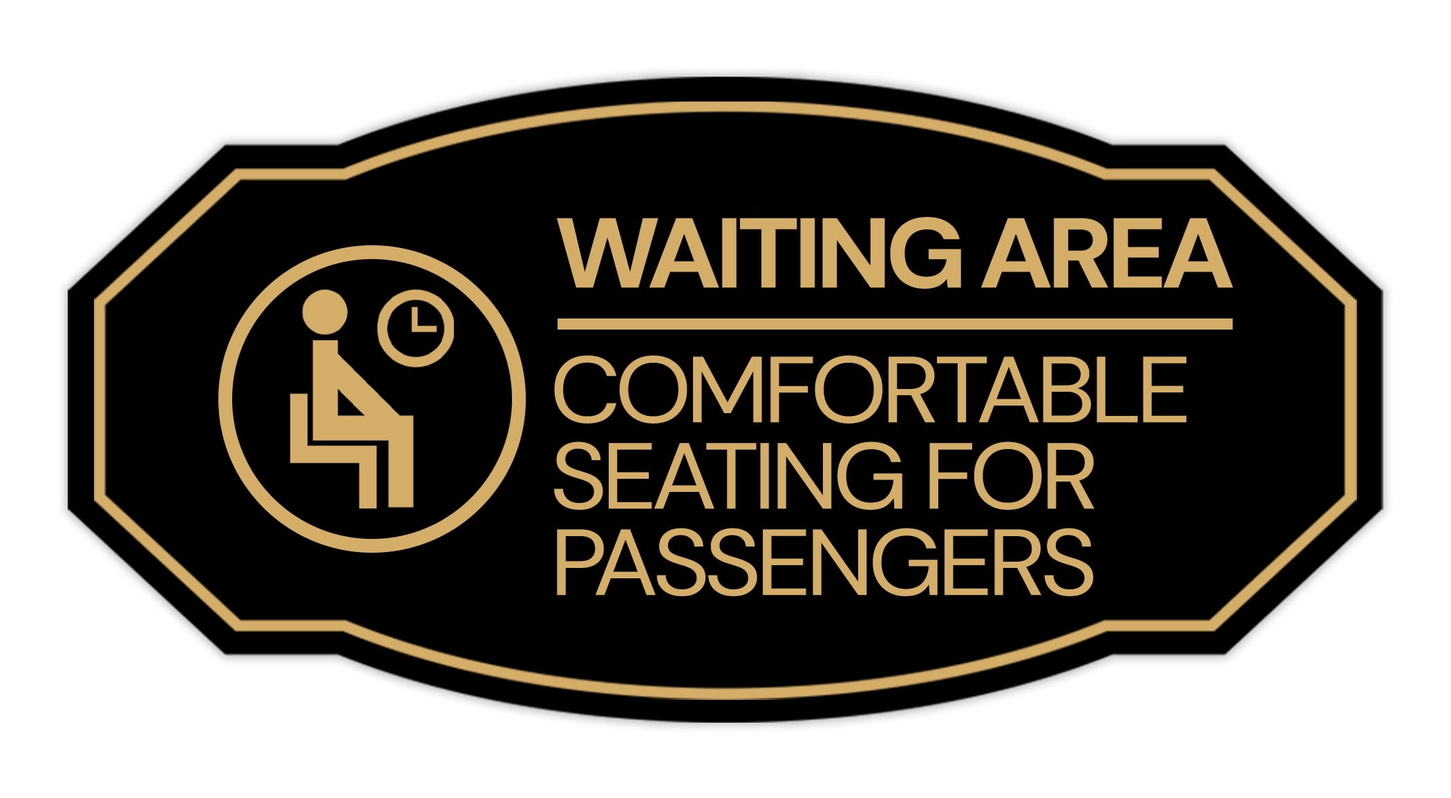 Signs ByLITA Victorian Waiting Area Comfortable Seating for Passengers ...