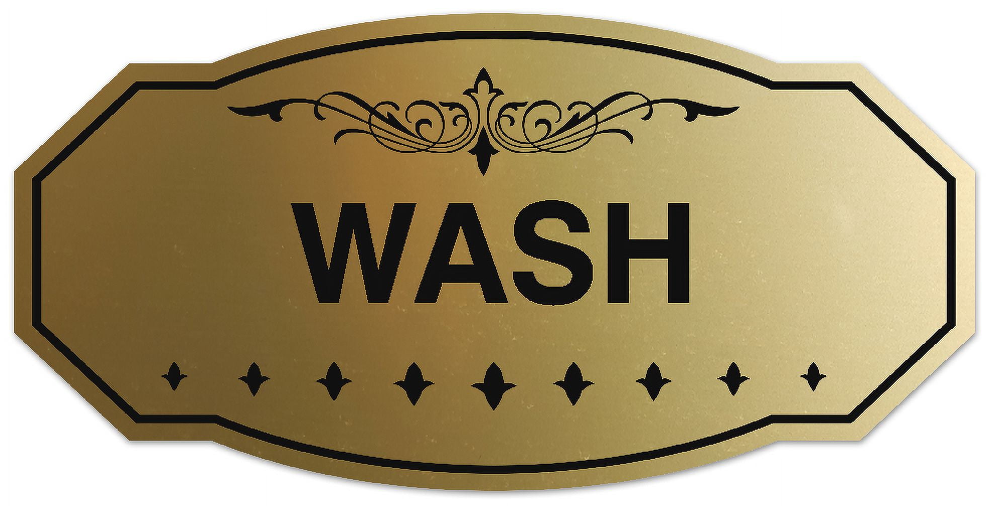 Signs ByLITA Victorian Wash Sign - Laser-Engraved Lettering | Durable ...