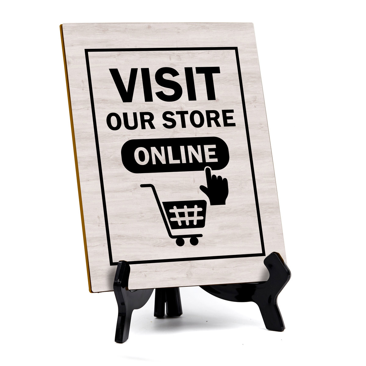 Signs ByLITA Visit Our Store Online Table Sign With Acrylic Stand (6x8 ...