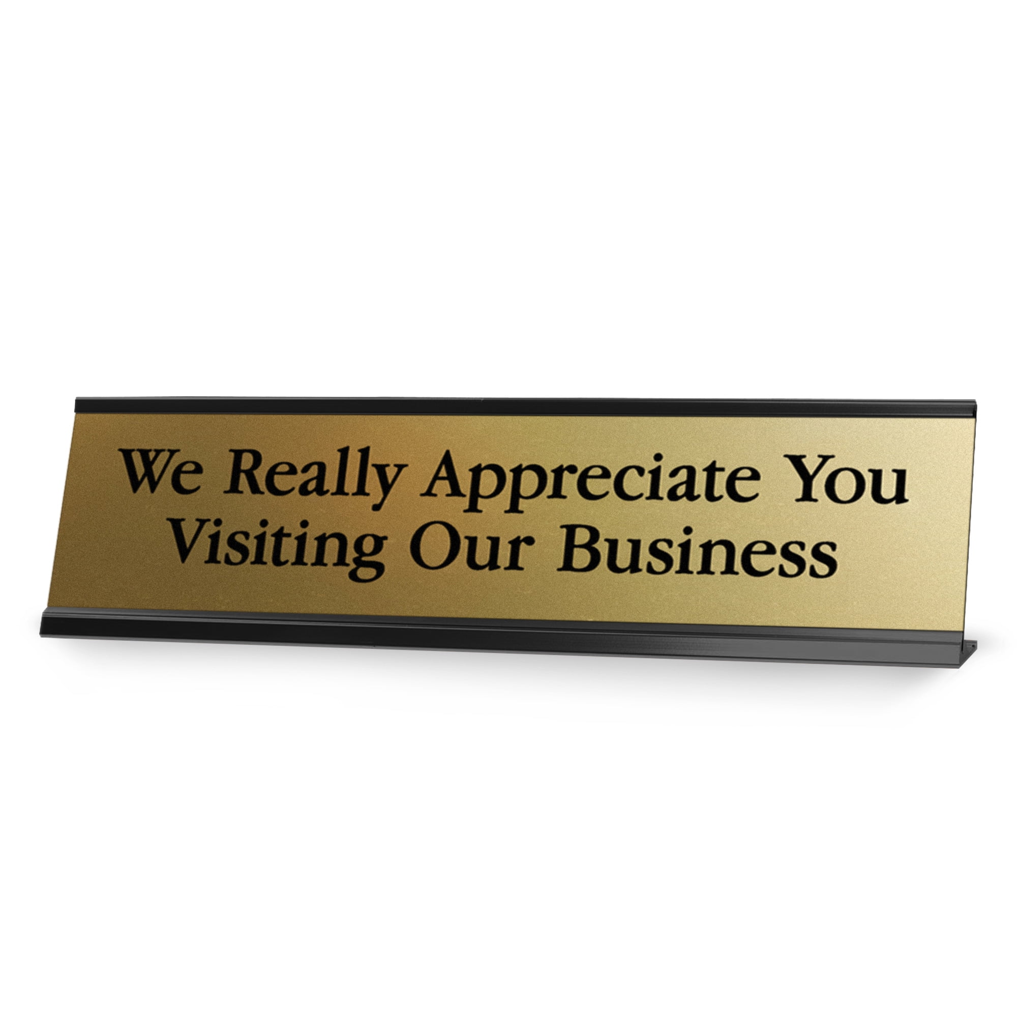 Signs ByLITA We Really Appreciate You Visiting Our Business Black Frame ...