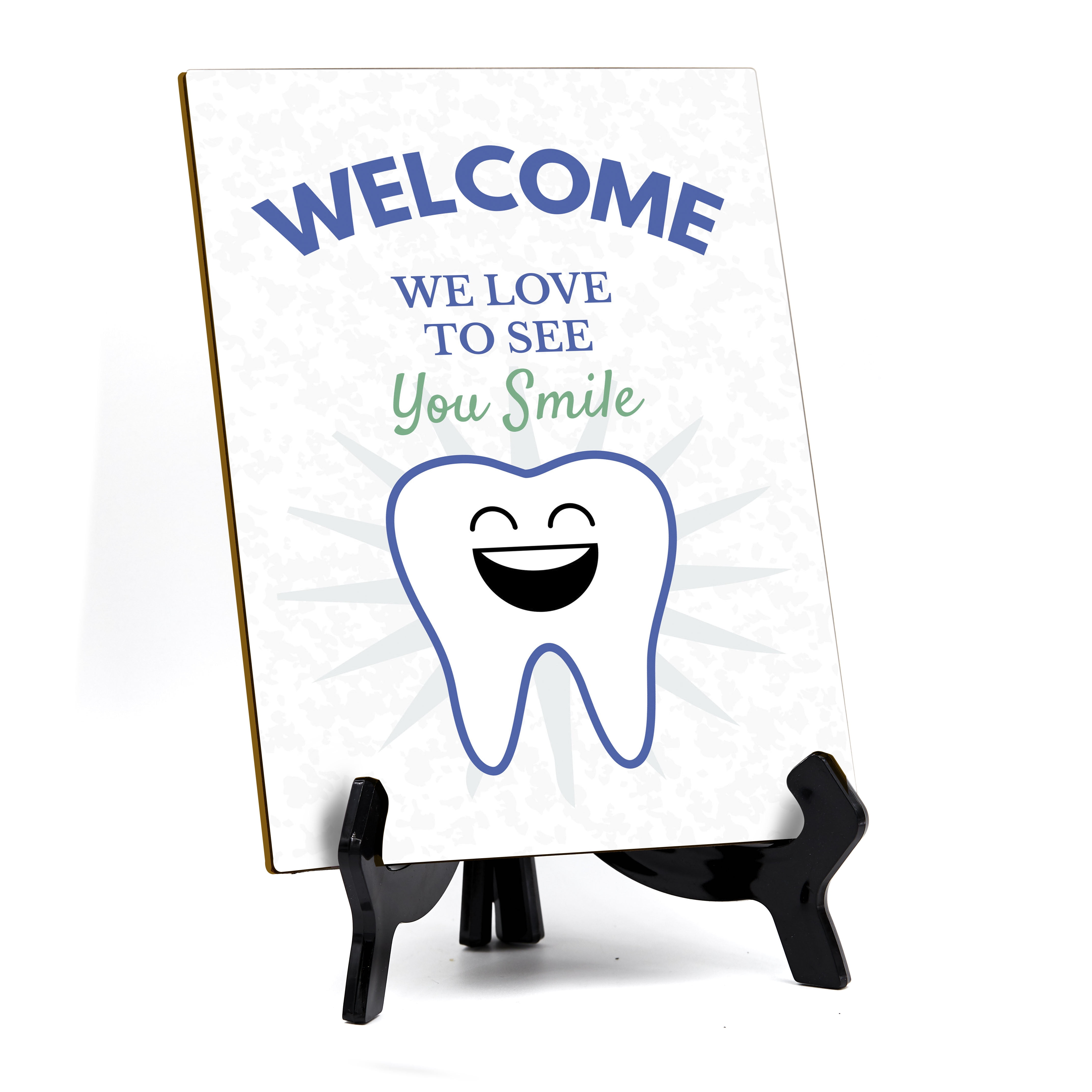 Signs ByLITA Welcome We Love To See You Smile Dental Office Decor ...
